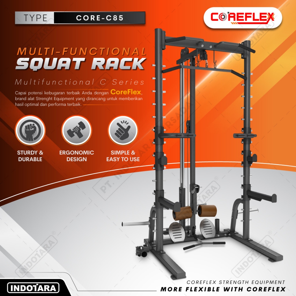 Jual Coreflex Multi-Functional Squat Rack CORE-C85 | Shopee Indonesia