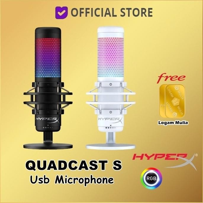 Jual HYPERX QUADCAST S RGB USB CONDENSER MICROPHONE QUADCAST'S QUAD ...