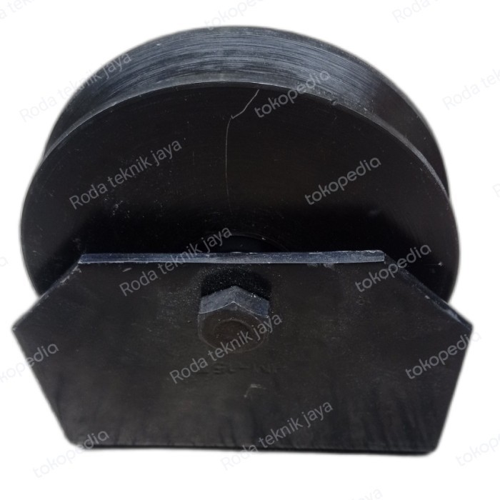 Jual roda pagar/roda gerbang/roda pagar besi 6 inchi ( rel siku ...