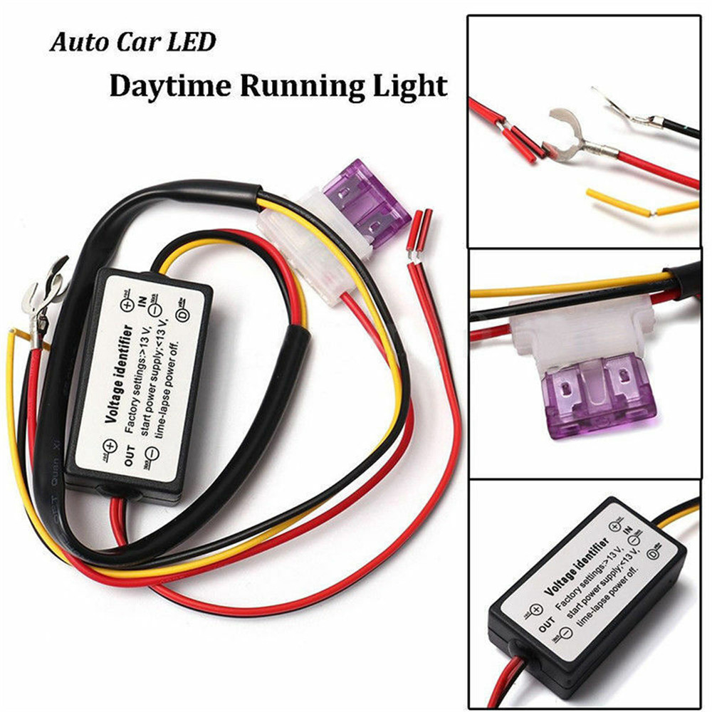 Jual New DRL Controller Auto Car LED Daytime Running Lights Controller Relay Harness Dimmer On ...