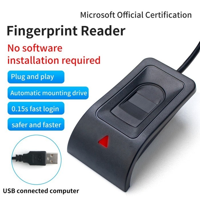Jual Windows 11 Hello Biometric Fingerprint Login USB Reader Scanner ...