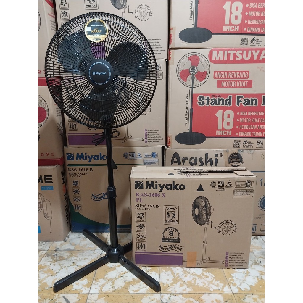 Jual Kipas Angin Berdiri / Stand Fan Miyako KAS-1606 X PL16" Inch ...