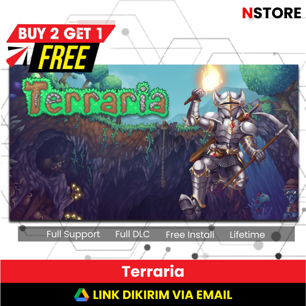 Jual TERRARIA - GAME PC/LEPTOP - ORIGINAL GAME - DOWNLOAD LANGSUNG MAIN ...
