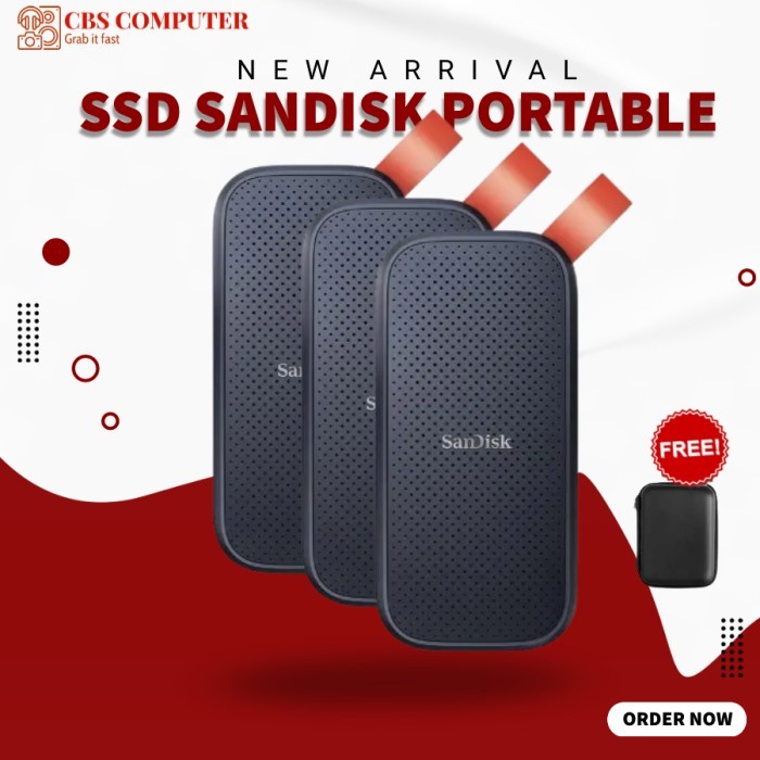 Jual HARGA DISC - SSD External E30 New Firmware SanDisk 1TB 2TB 800mbp/s | Shopee Indonesia