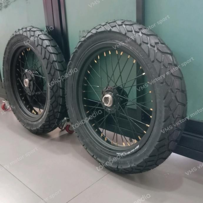 Jual velg set w175 tapak lebar 250 300 17 plus ban | Shopee Indonesia