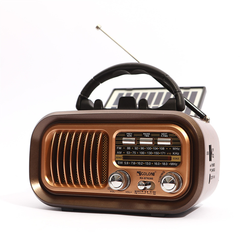 Jual VISCO RX-628BTS AM FM Radio Operated By USB Cable/Solar Panels ...