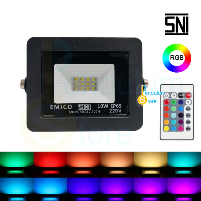 Jual Lampu Sorot Emico Smd Led 10 Watt Sni Ip65 Lampu Tembak Floodlight Lam | Shopee Indonesia