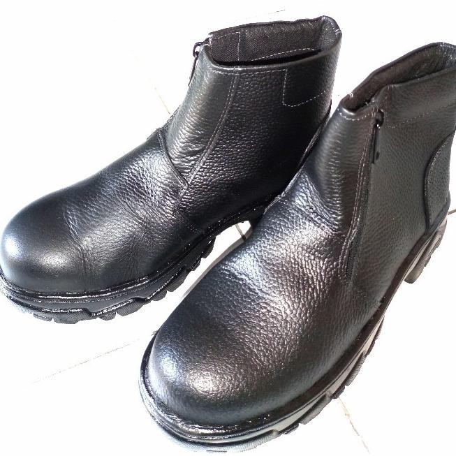 Jual Sepatu Safety Safety Shoes Asli Kulit 6,5" Ada Besi | Shopee Indonesia