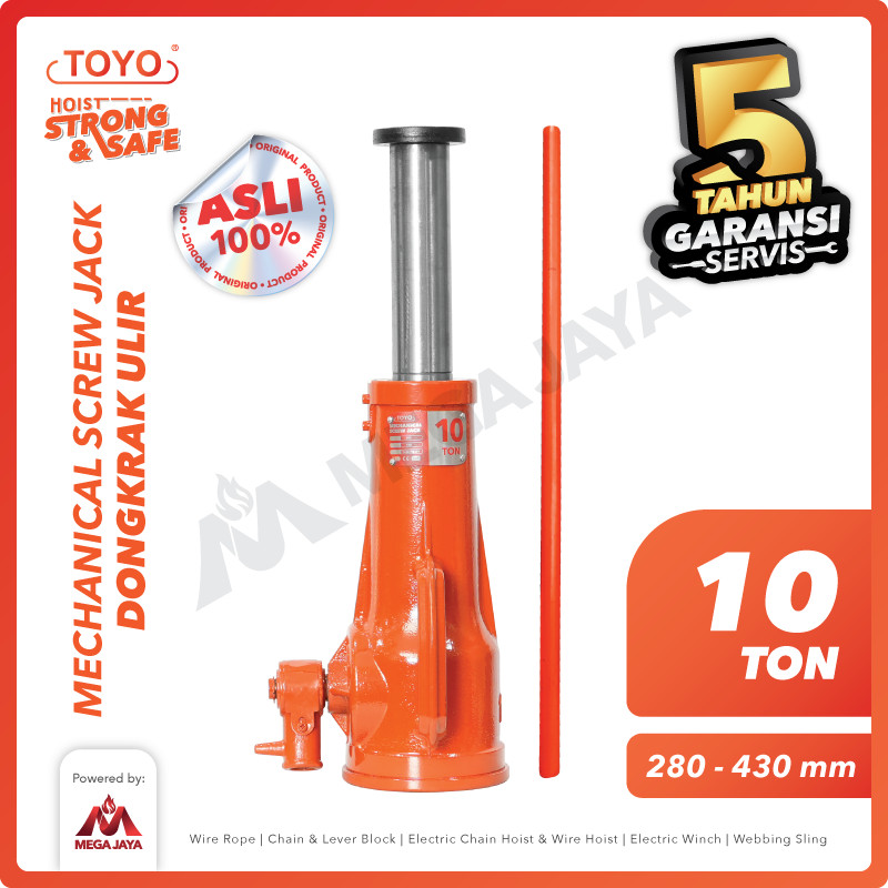 Jual TOYO Screw Jack / Dongkrak Ulir Botol 10 Ton | Shopee Indonesia