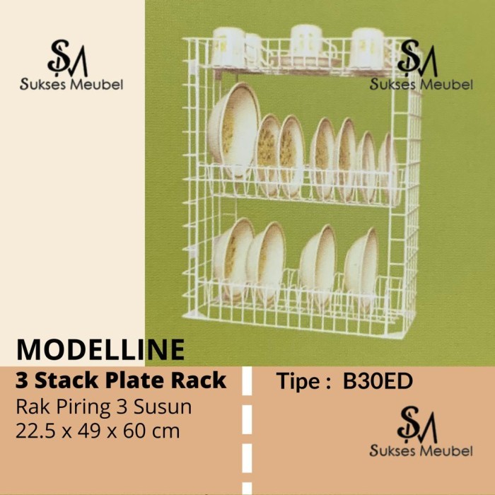 Jual B 30 ED - RAK MODELLINE / RAK PIRING 3 SUSUN MODELLINE B30ED ...