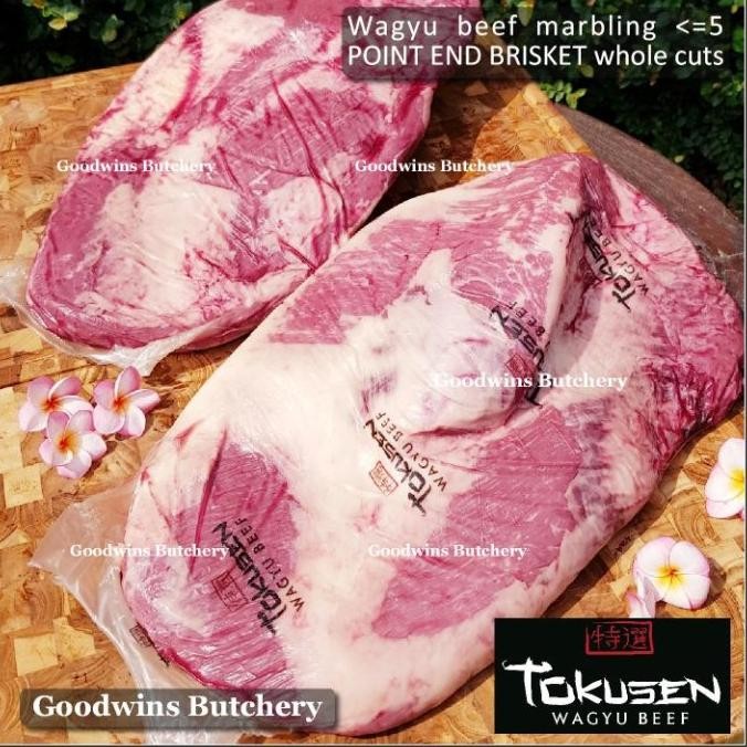 Jual 5.5kg beef Wagyu Tokusen mbs5 POINT END BRISKET aged FROZEN whole ...