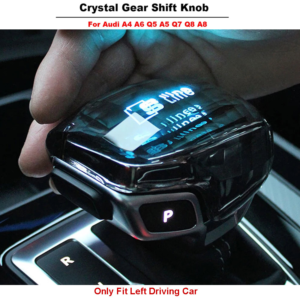 Jual MADURAJAYYA Modified Fit Left Car Crystal Gear Lever Handle Stick Illuminated Cover For ...