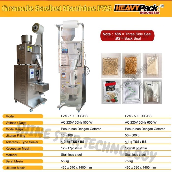 Jual HEAVYPACK Powder and Granule Sachet Sealer Machine Mesin Sachet ...