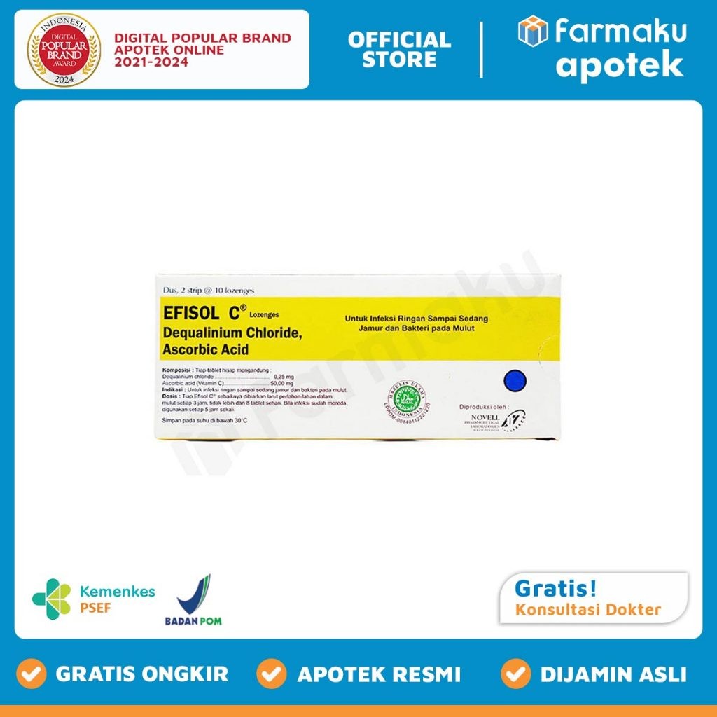 Jual Efisol Lozenges Box 20 Tablet - ASB | Shopee Indonesia