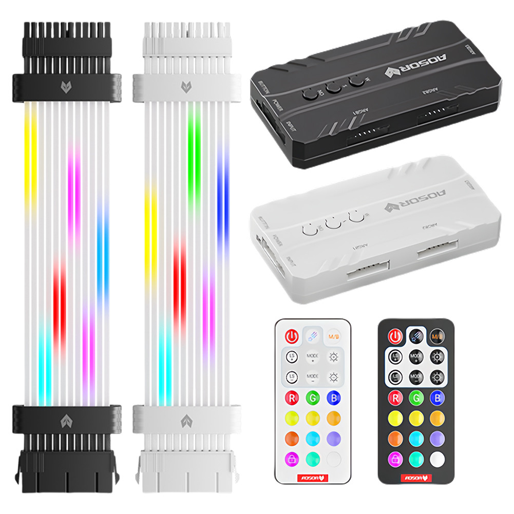 Jual LAGI BERJUANG 24PIN 5V ARGB Power Supply Extension Cable GPU ...