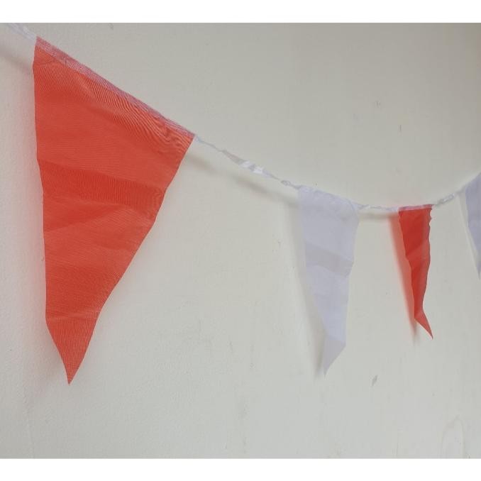 Jual siap kirim] isi 20 Bendera merah putih segitiga / flag party ...