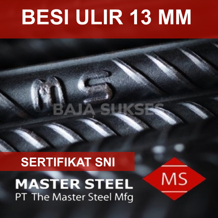 Jual Besi Beton Ulir 13 mm Master Steel MS TS 420 Sertifikat Full SNI ...