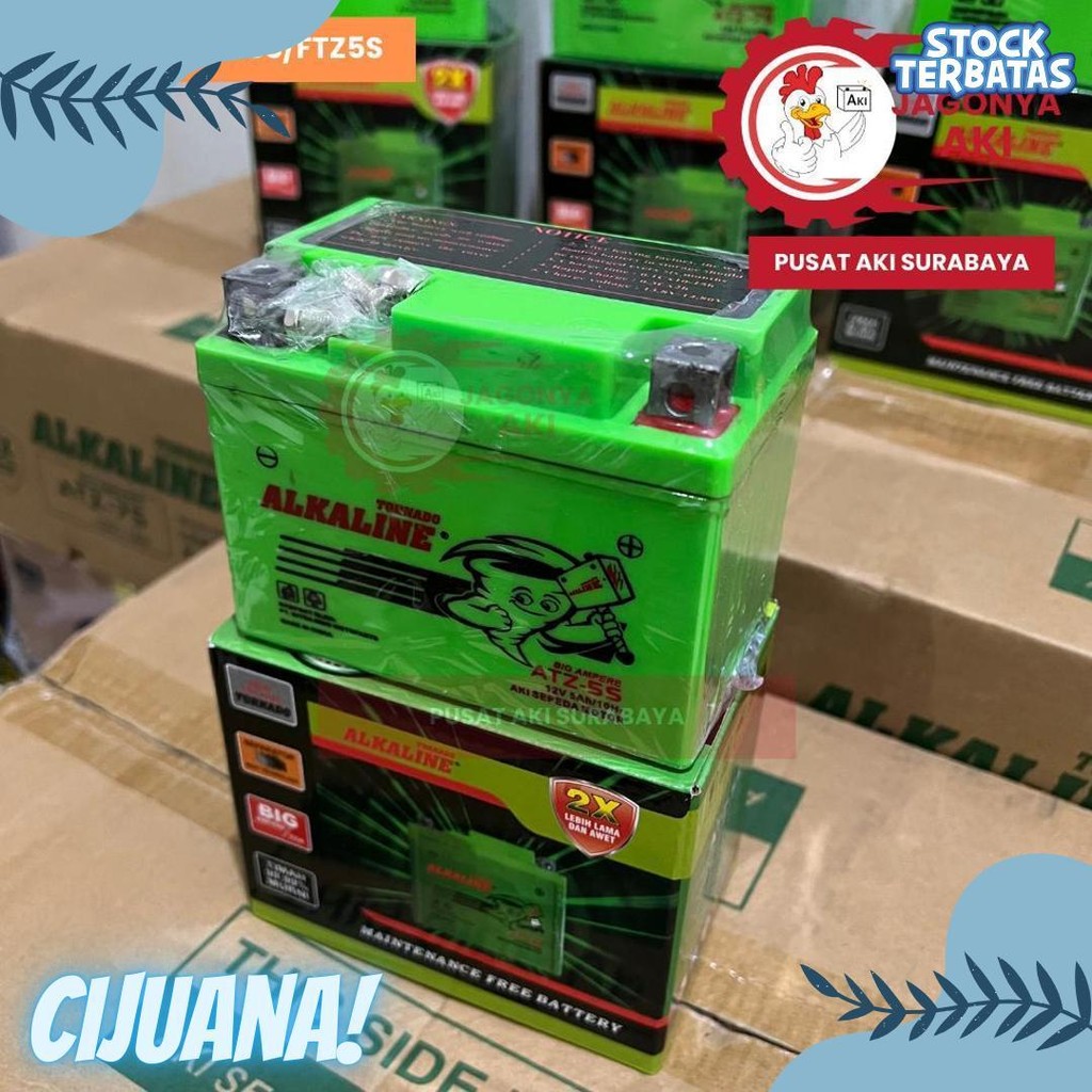 Jual New!! Aki Motor Full Kering Alkaline Honda Beat Vario 110 Scoopy ...