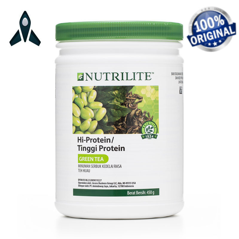 Jual Nutrilite Hi-Protein Green Tea Amway Original | Shopee Indonesia