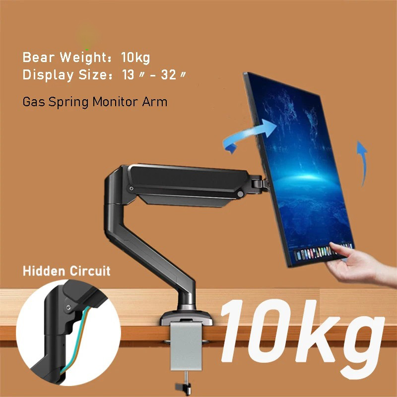 Jual Bracket Monitor Table Mount Clamp VESA 100 x 100 13-32 Inch TV ...