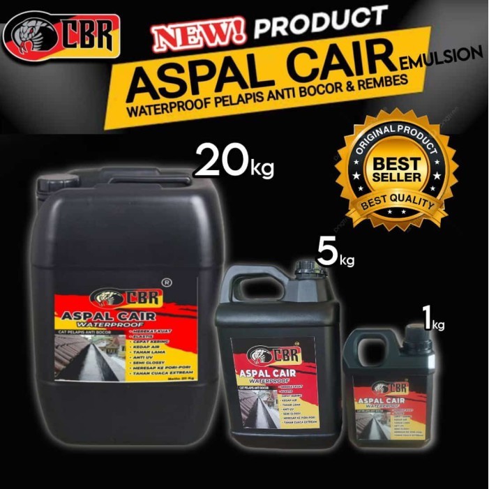 Jual ASPAL CAIR ASPHALT EMULSION WATERPROOFING ANTI BOCOR TALANG AIR ...