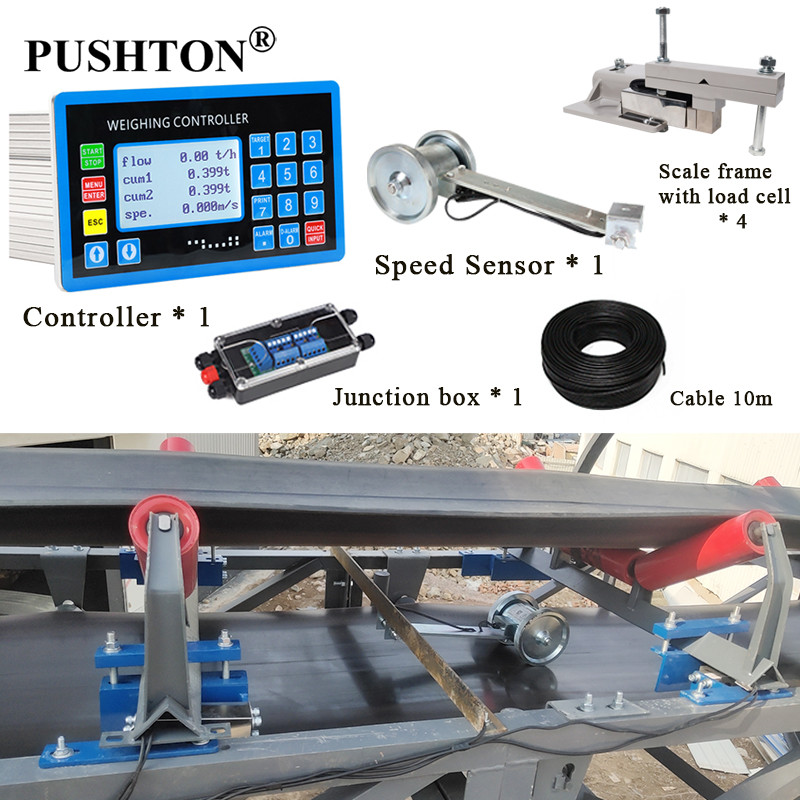 Jual BEST Belt Conveyor Scale Full Set Weighing Controller Indicator ...