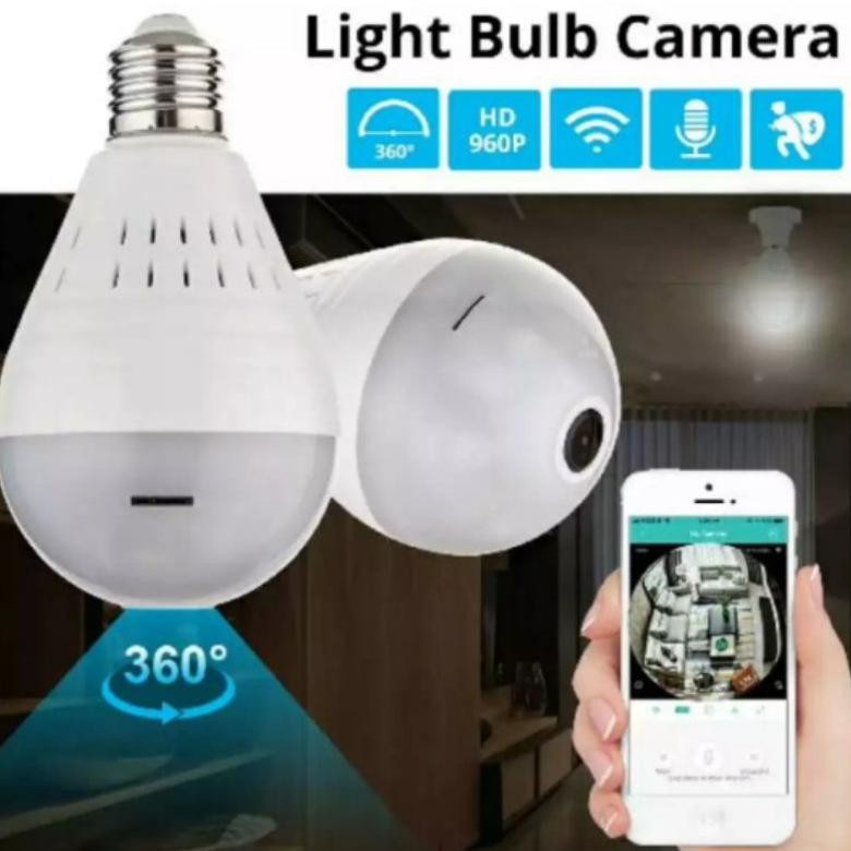 Jual ht-12 Kamera CCTV IP Camera V380 BOHLAM LAMPU 360 View Wifi ...
