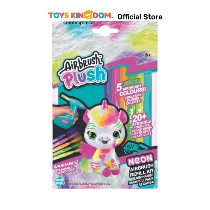 Jual Toys Kingdom Canal Toys Set Spidol Airbrush Plush Neon Refill Kit ...