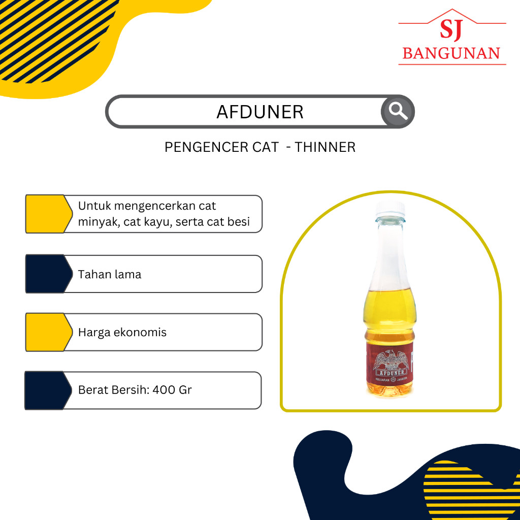 Jual AFDUNER - Pengencer Cat / Thinner - 400 Gr | Shopee Indonesia