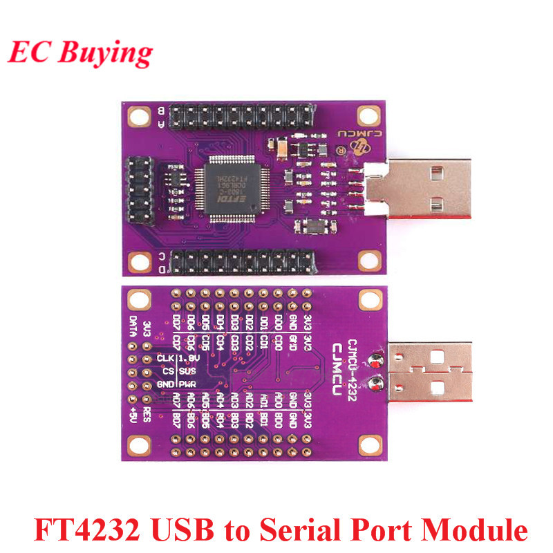 Jual JETS FT4232 Four-channel USB to Serial Port UART/SPI/I2C/JTAG/RS232 /RS485/RS422 Module 4 ...