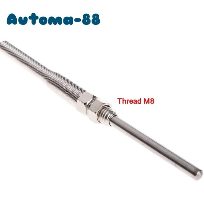 Jual Temperature Sensor Probe 10cm Thermocouple K-Type 100mm 2 wire drat M8 | Shopee Indonesia