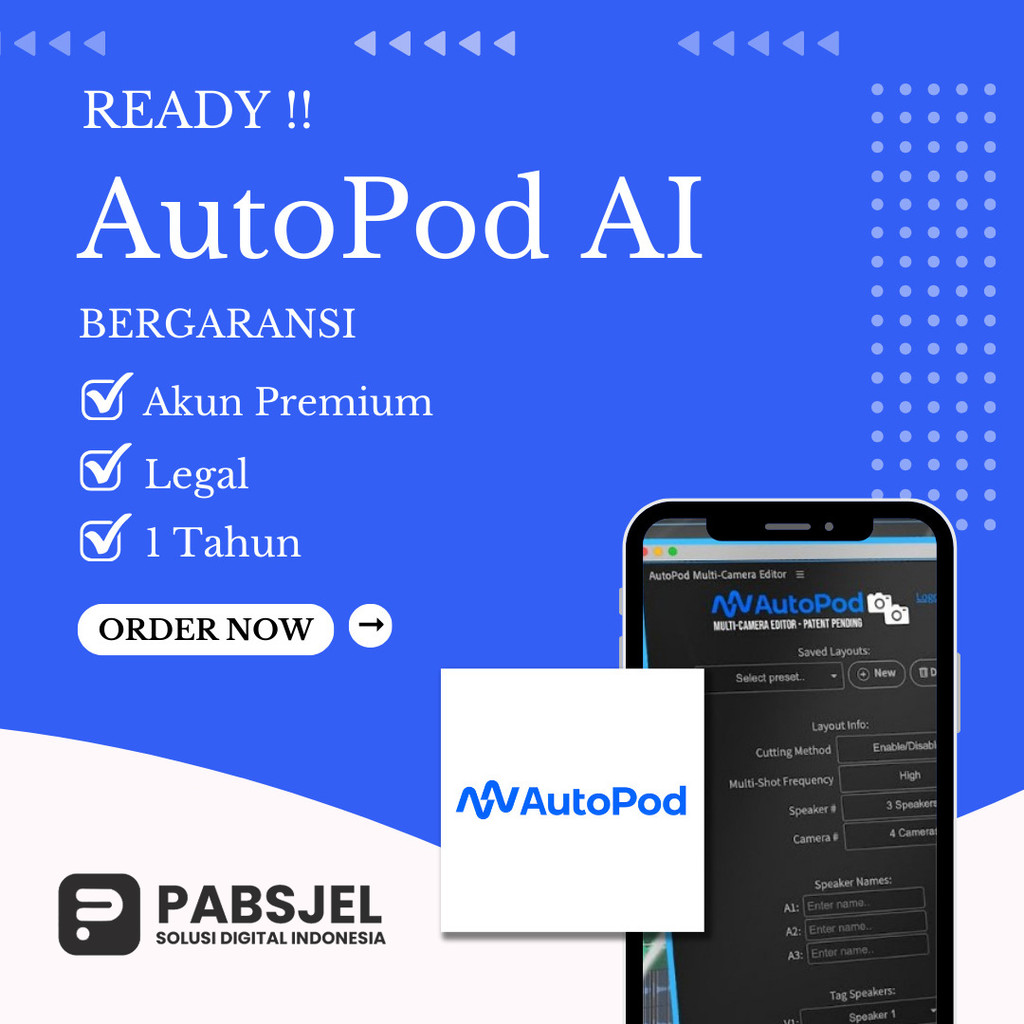 Jual Lisensi Autopod Ai Editing 1 Tahun Bergaransi | Shopee Indonesia
