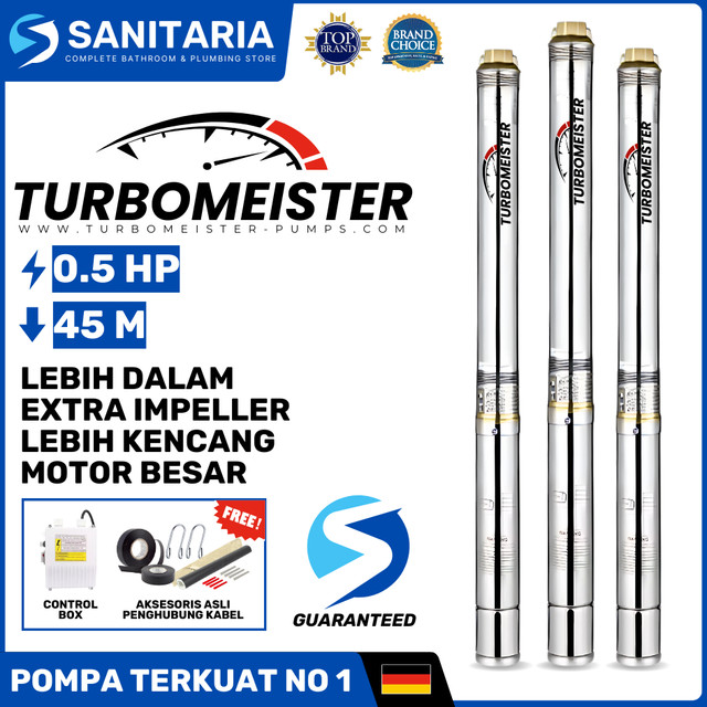 Jual Pompa Satelit 3 Inch Turbomeister 0.5 HP - Pompa Submersible ...