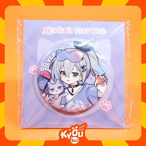 Jual Terlaris!! Kafka Seele Silver Wolf Cat Series Can Badge - Honkai ...