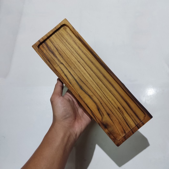 Jual """""] Coffee Tray Kayu Jati Talam Kopi Panjang Tatakan Wadah Saji ...
