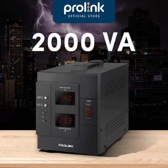 Jual STOK TERBARU!! Stabilizer PROLINK PVR2000D AVR Relay Controlled ...