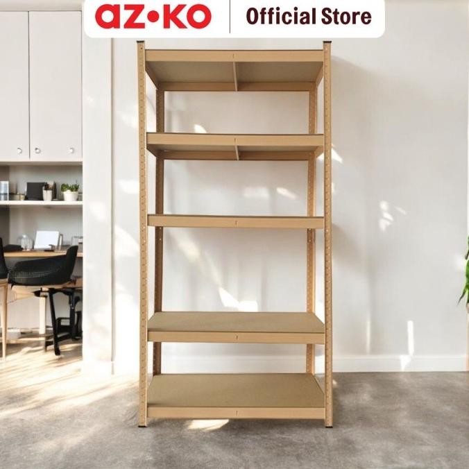 Jual CO AZKO Krisbow 90X30X180 Cm Tori Rak Besi 5 Tingkat - Cokelat ...