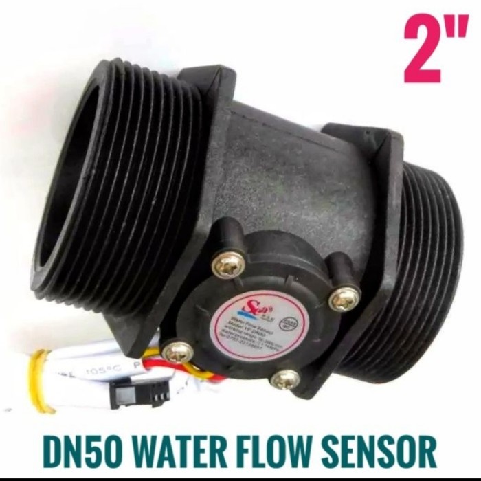 Jual water flow sensor 2 inch DN50 Large Flow Sensor 10-200L/min ...