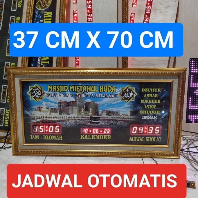 Jual TERMURAH - jam sholat digital masjid 7 segmen led jadwal sholat ...