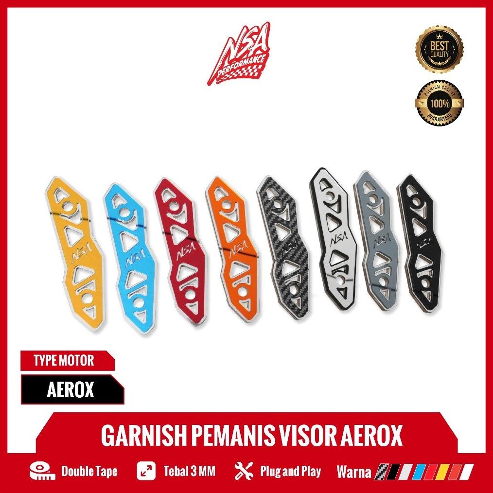 Jual Hemat Nsa Garnish Visor Aerox Old Aerox New Bracket Windshield ...