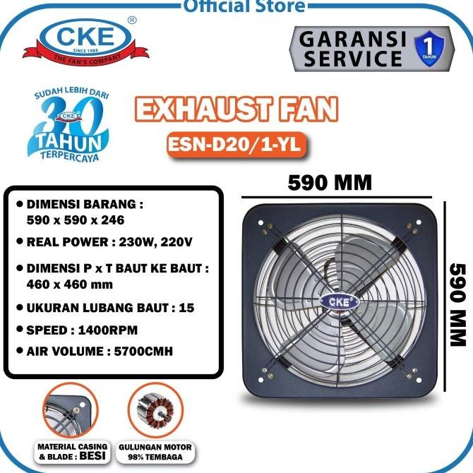 Jual Promo Exhaust Fan Cke Standard Dbn 20 Inch 220V Fan Industri ...