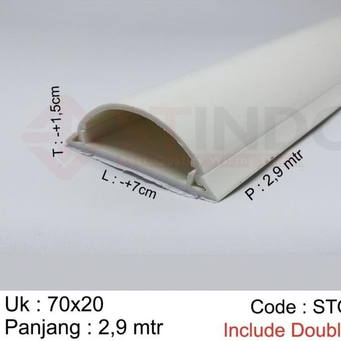Jual Kabel Duck Oval / Floor Duck 70X20 Berikut Lem Original | Shopee ...