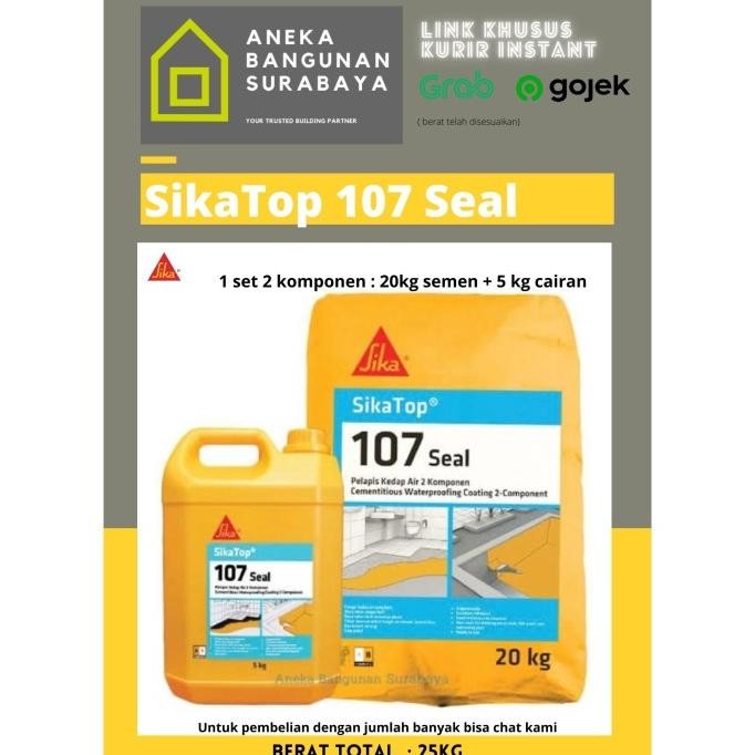 Jual Produk Baru!! Sika top 107 Seal pelapis anti bocor set 25kg kurir ...