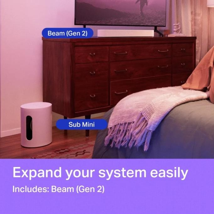 Jual Sonos Sub Mini Wireless Subwoofer - White New Stok | Shopee Indonesia