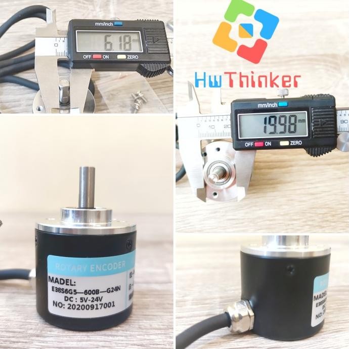 Jual 600p / R Rotary Encoder 5V-24V 2-phases Shaft 6mm | Shopee Indonesia