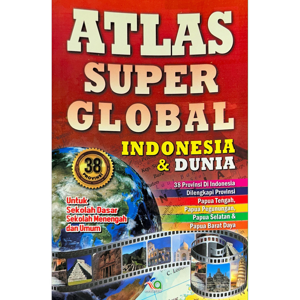 Jual Atlas Global 38 Provinsi Indonesia + Dunia Edisi Terbaru | Shopee Indonesia