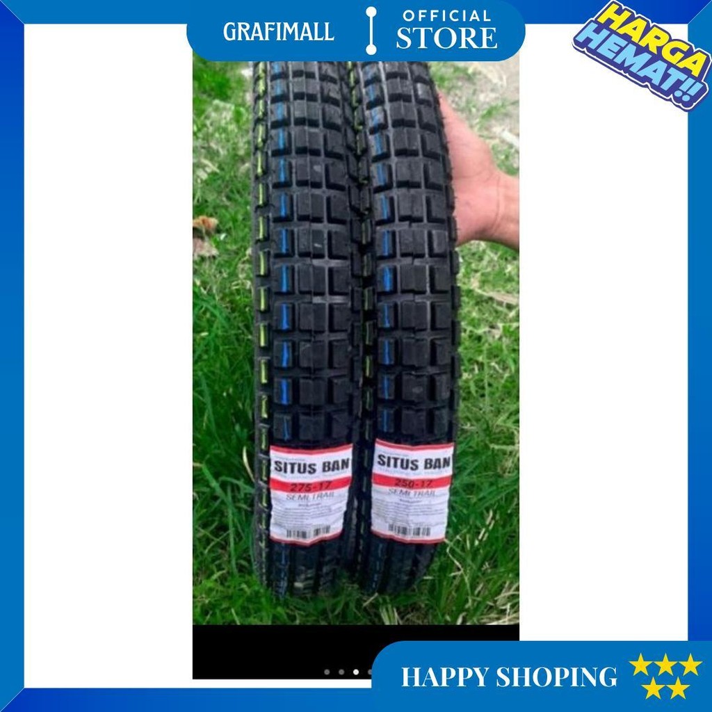 Jual Sepasang 1 [Set] Ban Luar Motor Bebek Semi Trail Supra Shogun ...