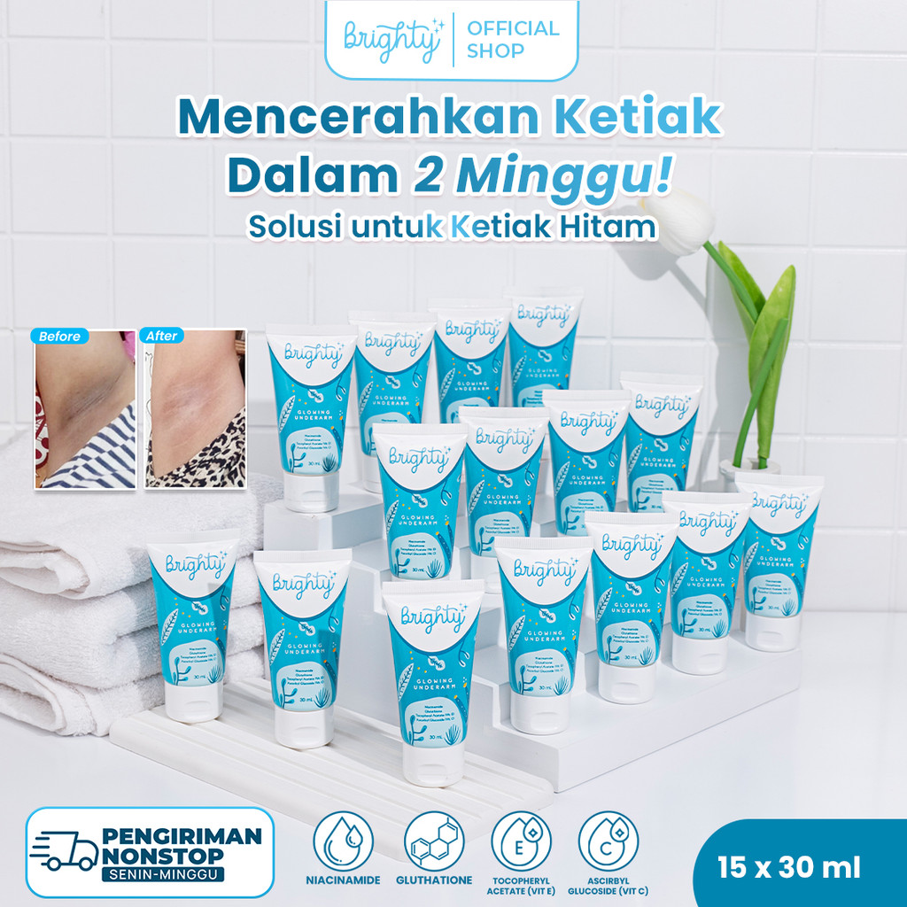 Jual [paket 15pcs] Brighty Glowing Underarm | Shopee Indonesia