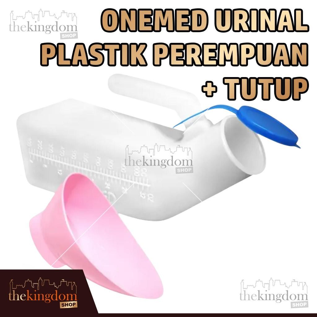 Jual Onemed Urinal Plastik Perempuan + Tutup Pispot Urine Wanita Wadah ...