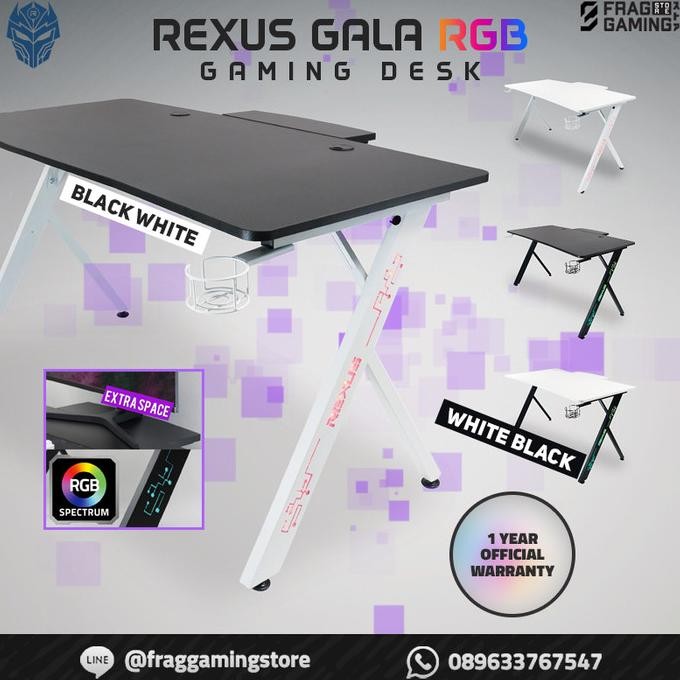 Jual Rexus Gala Rgb Gaming Desk / Meja Gaming Rexusgala New Stok ...